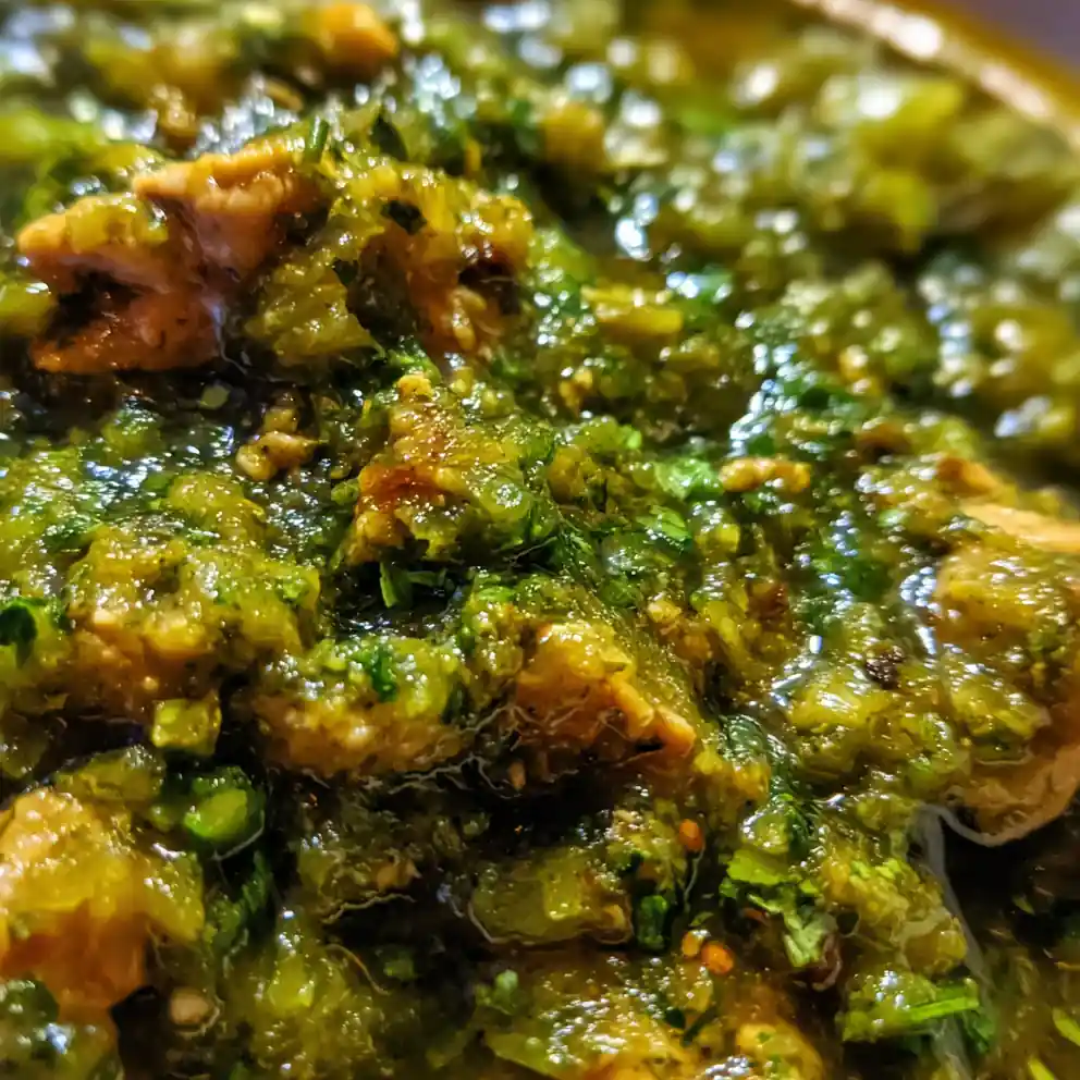 Chili Verde Recipe Slow-Simmered Tomatillo Pork-Free